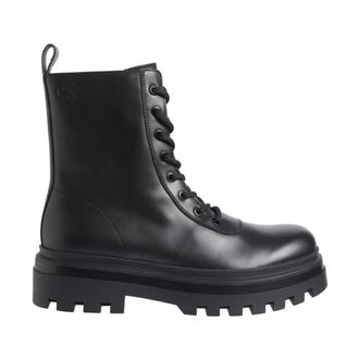 Calvin Klein Jeans Schwarze Spitze Rei&szlig;verschluss Stiefeletten - - Shoes - Herren - Schwarzk - 44 EU