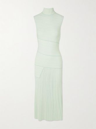 Proenza Schouler Federica Maxikleid Aus Rippstrick - Gr&uuml;n