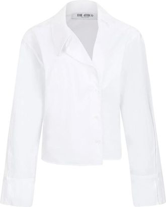 The Attico Femme, Blouses et Chemises, Blanc, Taille: 36 FR Chemise asym&eacute;trique