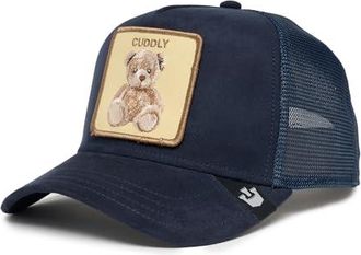 Goorin Brothers Casquette de camionneur en micro daim, Bleu marine (ours en peluche), taille unique