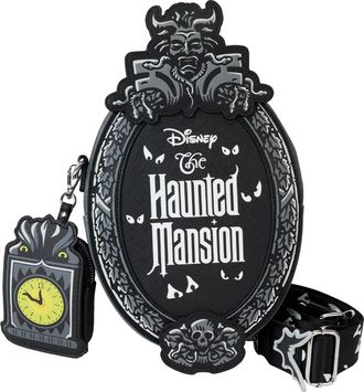 Loungefly Disney Haunted Mansion Plaque Crossbody Bag