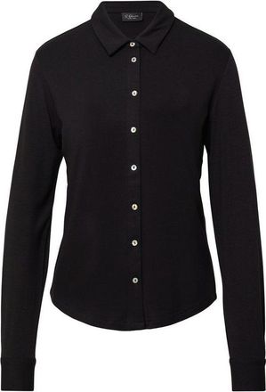 s.Oliver Langarmbluse T-Shirt Jerseybluse mit Perlmuttkn&ouml;pfen