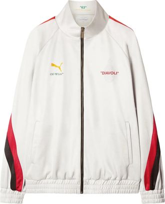 Off-white x AC Milan x Puma veste zipp&eacute;e - Gris