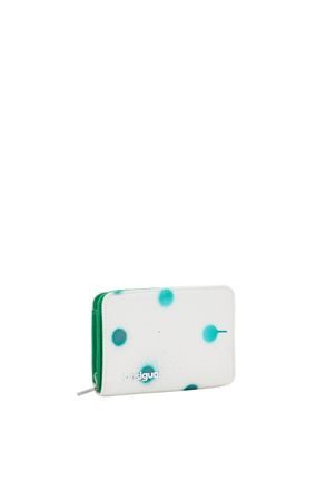 Desigual New Splatter Maya Small Wallet White