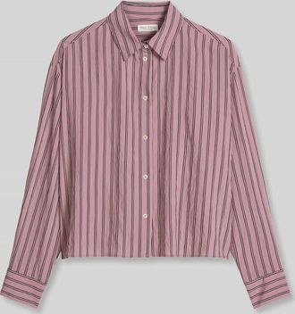 Marc O'Polo Cropped Langarmbluse mit &uuml;berschnittenen Schultern
