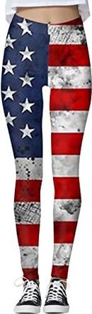 Generic Legging de sport 2026 pour femme, jour de lind&eacute;pendance, pantalon de yoga, course &agrave; pied, pilates de compression, fitness, noir fonc&eacute;, M