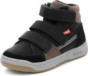 Kickers Kroisy, Sneakers Hautes Garçon, Noir, 34
