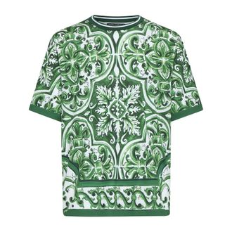 Dolce & Gabbana Stilvolle T-Shirts und Polos - - Tops - Herren - Gr&uuml;n - 2XL