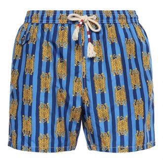 MC2 Saint Barth Ultralight Swim Short 70s Print - - Swimwear - Herren - Blau - L