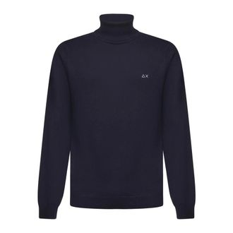 Sun 68 Turtleneck - - Knitwear - Herren - Blau - 2XL