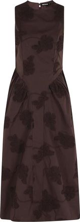 Rotate Rotate Birger Christensen, Femme, Robes, Brun, Taille: 36 FR Flower Midi Dress