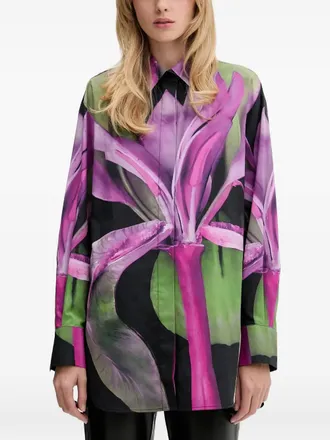 Desigual chemise nou&eacute;e &agrave; fleurs - Rose