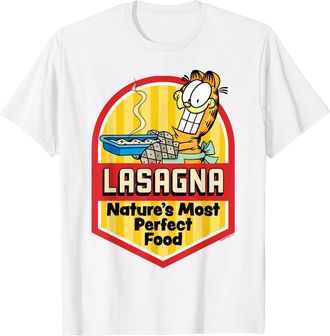 Garfield Lasagne Natures Most Perfect Food T-Shirt