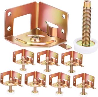 Holibanna 8 Stück Höhenverstellbare Möbel-Nivellierfüße aus Metall Schwere Belastbare Möbelfüße mit Gewinde Verstellbare Schrankbeine für Stabile Tische Werkbän