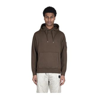 C.P. Company C.p. Company, Homme, Sweatshirts et sweats &agrave; capuche, Vert, Taille: XL SweaT-shirts en coton pour hommes et femmes