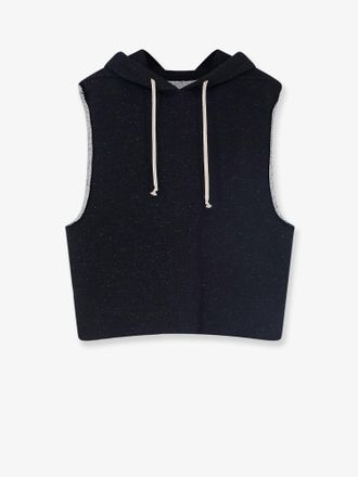 Rick Owens Certified wool and cotton sleeveless sweatshirt - RICK OWENS - gender_Man