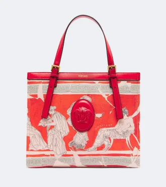 Versace Bedruckte Shopper Rivi&egrave;re Mini aus Canvas