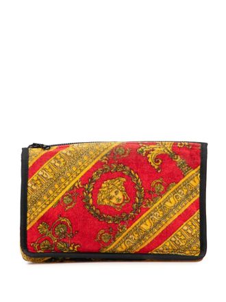 Versace pochette Terry Medusa à imprimé baroque (2021-2025) - Rouge