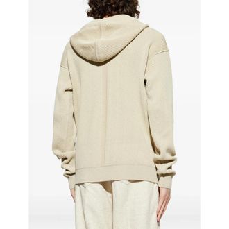 Rick Owens Temple Zipped Hoodie - - Knitwear - Herren - Beige - M