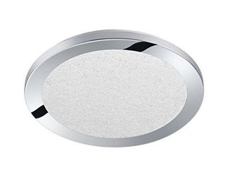 Trio Leuchten 656411506 Cesar A+, LED Deckenleuchte, Metall, 15 Watt, Integriert, Chrom, Switch-Dimmer, 26 x 26 x 3 cm