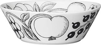 Arabia Paratiisi Schale aus Porzellan in der Farbe Weiß/Schwarz, Maße: 13 cm, 1059707