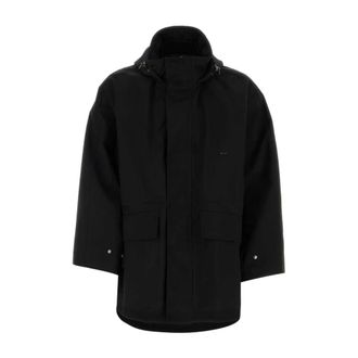 Wooyoungmi Wooyoungmi, Homme, Vestes, Noir, Taille: L W241Jp01 Coupe-vent en nylon