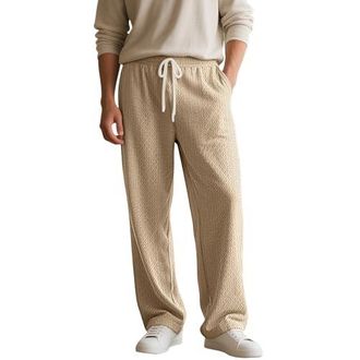 Generic Pantalon de loisirs pour homme - Pantalon de jogging long - Respirant - &Eacute;l&eacute;gant - Confortable - Pantalon de course ample - Pantalon de surv&ecirc;tement bag