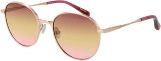 Scotch & Soda Femme, Accessoires, Rose, Taille: ONE Size Lunettes de soleil &agrave; monture m&eacute;tallique