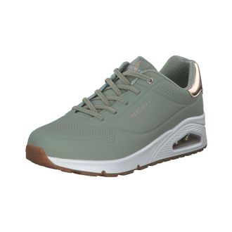 Skechers UNO f&uuml;r Damen - Shimmer Away Sneakers, Salbei, 40 EU