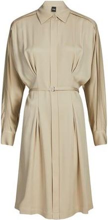 HUGO BOSS Robe ample unie &agrave; col classique