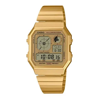 Casio Homme, Accessoires, Jaune, Taille: ONE Size A130Weg-9Aef Montre Num&eacute;rique Vintage