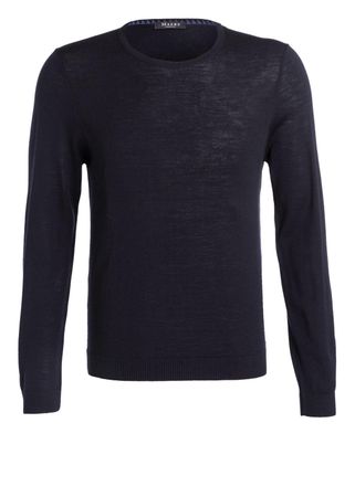 Maerz Maerz Muenchen Pullover Aus Merinowolle blau