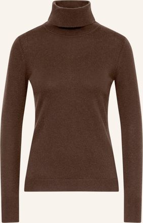 Darling Harbour Darling Harbour Rollkragenpullover Aus Cashmere braun
