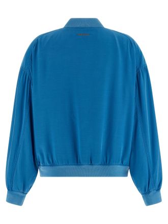 Versace Silk Poplin Blouson - Blue