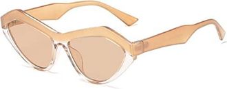 Generic Lunettes de soleil triangulaires oeil de chat pour hommes et femmes photographie de rue ombrage extérieur (couleur : B, taille : moyen) 2026, C, Taill