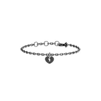 John Richmond Gebrochenes Herz Armband - - Accessories - Damen - Grau - ONE SIZE