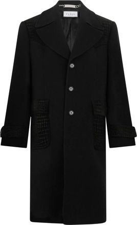 Philipp Plein Manteau droit deux boutons - Homme - Manteaux - Noir - Taille: 5XL