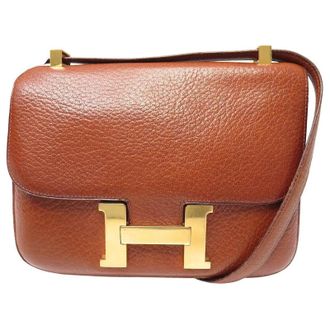 Herm&egrave;s Crossbody Bags - VINTAGE HERMES CONSTANCE 24 HANDTASCHE AUS MYSORE- - Gr. unisize - in Braun - f&uuml;r Damen