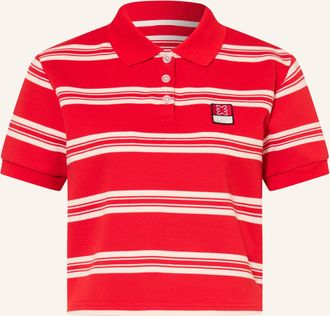 Karo Kauer Karo Kauer Piqu&eacute;-Poloshirt rot