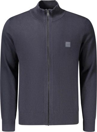 HUGO BOSS Kanozip_S Cardigan - Homme - Pulls - Bleu - Taille: S