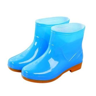 Generic Bottes de pluie Tube Plus - En velours - Bottes de pluie - Chaussures en caoutchouc - Bottes deau pour femme - Bottes de cuisine pour adultes - Antid&eacute;