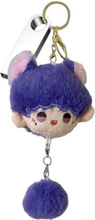 Generic Porte-cl&eacute;s mignon en peluche, porte-cl&eacute;s de poup&eacute;e en peluche | Porte-cl&eacute;s de poup&eacute;e en peluche de jeu - Mignon sac en peluche sac &agrave; dos pendentif por