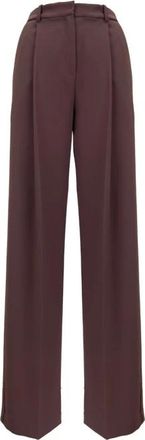 Elisabetta Franchi Femme, Pantalons, Rouge, Taille: 44 FR Wide Pantalons