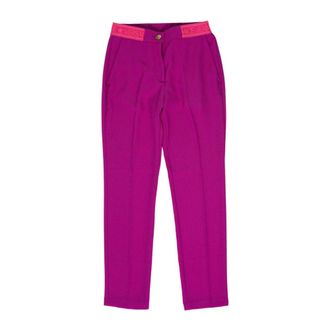 Versace Jeans Couture Crepe Cady Hose - - Trousers - Damen - Rosa - XS