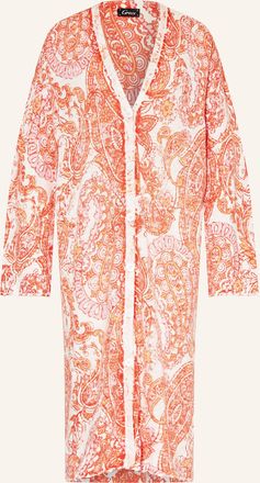 Grace Grace Strickjacke Mit Leinen rosa