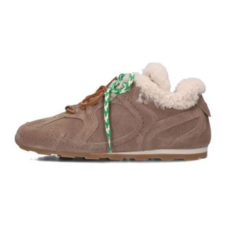 Toral Shoes Beige Wildleder Low-Top Winter Sneakers - - Shoes - Damen - Beige - 39 EU