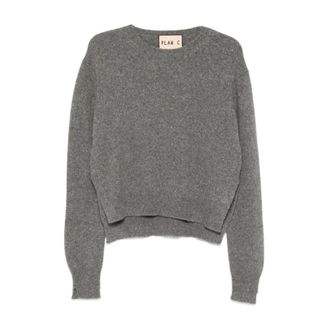 Plan C Maglia girocollo M/L - - Knitwear - Damen - Grau - S