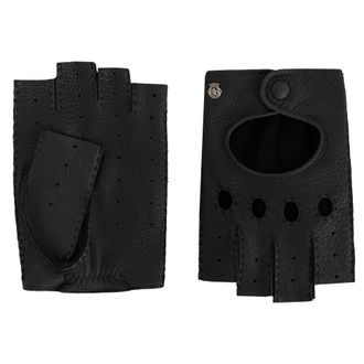 Roeckl Cartagena Autofahrer Handschuhe, Black, 7.5