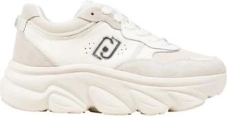 Liu Jo Femme, Chaussures, Blanc, Taille: 40 EU Baskets Blancs Slip-On en Cuir