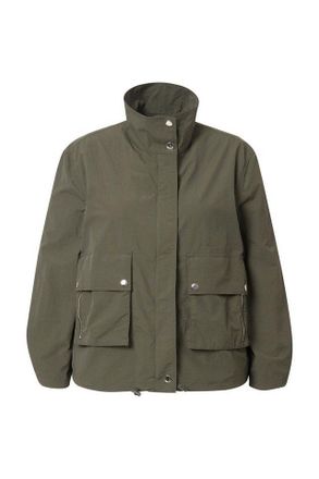 Ulla Popken Sommerjacke Jacke gro&szlig;e Taschen Blouson-Form Saum-Tunnelzug